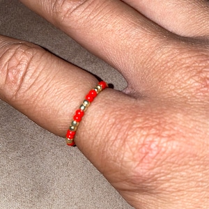 Seed Bead Rings Stackable Bead Rings Beaded Rings Statement | Etsy