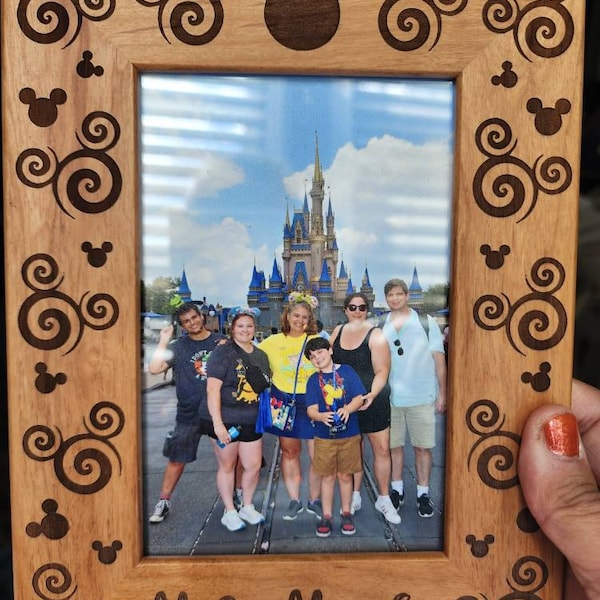 Personalized Picture Frame, 5x7, Custom Gift, Disneyland, Disneyworld ...