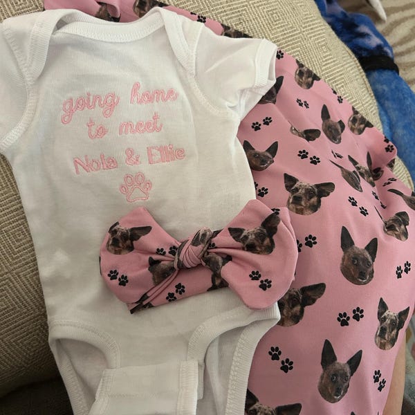 Black Lab Baby Swaddle Blanket Yellow Labrador Swaddle With Name Custom ...