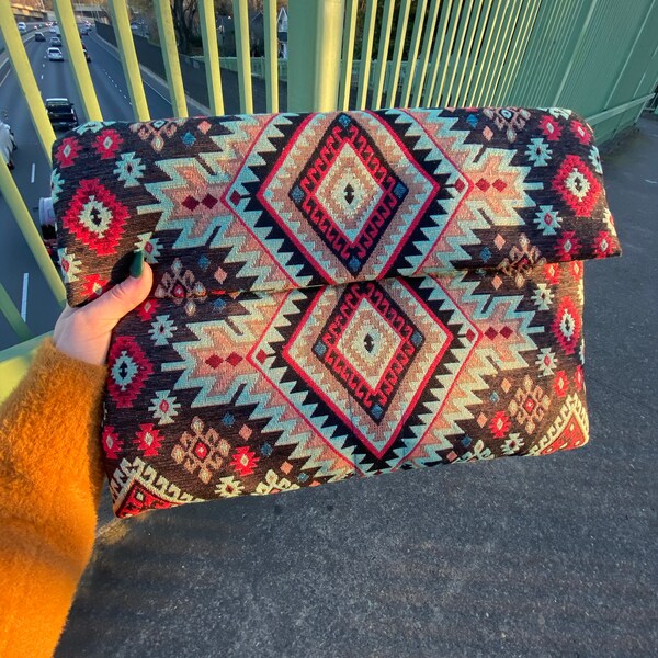 Boho Crossbody Cell Phone Purse, iPhone 13-14 Pro Case, Bohemian Fabric ...