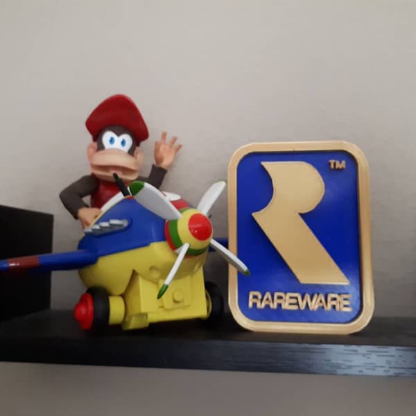Revised* Rareware Video Game Logo Sign Decoration ~ 4.5x3in (videogame ...