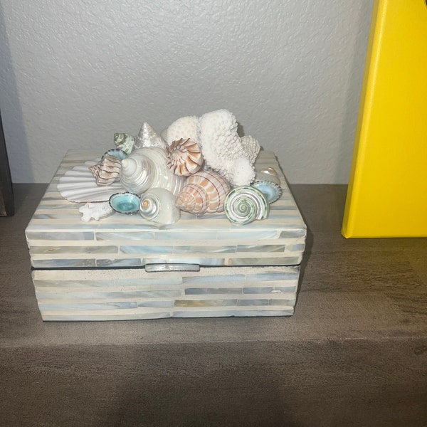 Seashell Photo Frame, Shell Picture Frame, Beach Decor, Beach Frame ...