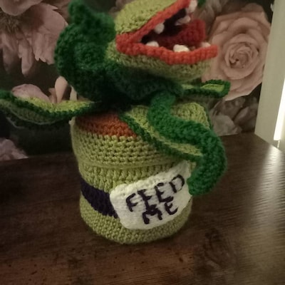 Crochet Audrey 2 Man Eating Plant Photo Tutorial Feed Me Seymour - Etsy