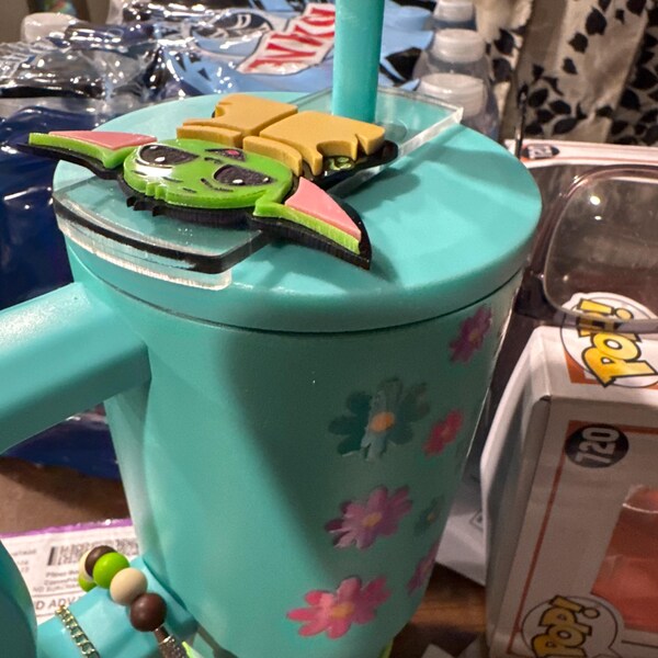 Stanley Name Plate, Frog Stanley Straw Cover, Straw Topper,40oz Straw ...