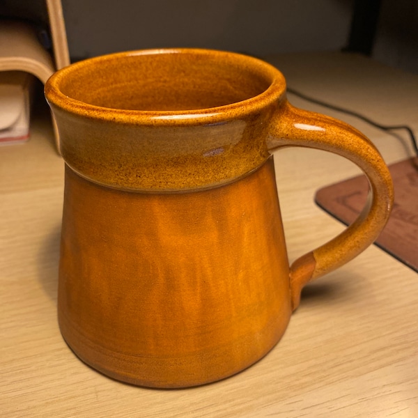 Medieval Tankard Ceramic Mug 13.5oz Handmade Plain Design Cup for Hot ...