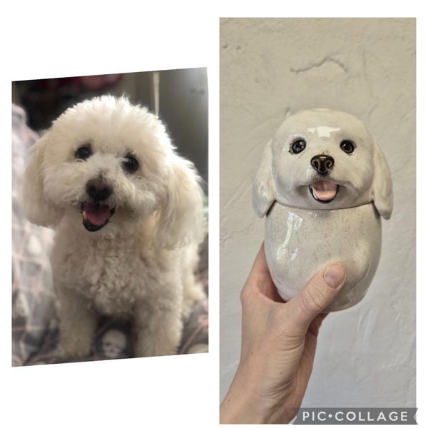 Orange Fox Jar, Fox Pottery Container, Handmade Sugar Bowl With Lid ...