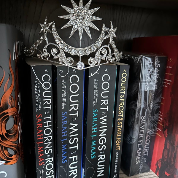 Feyre Crown, ACOTAR, Star Celestial Moon Halo, Art Deco, Moon & Stars ...