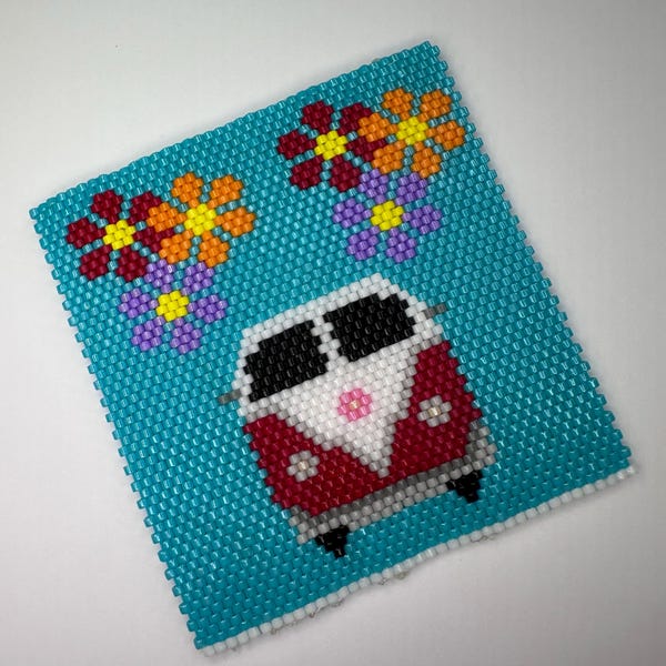 Peyote Stitch, Kite Earring Beading Pattern by Bead With Bugs, Mud ...