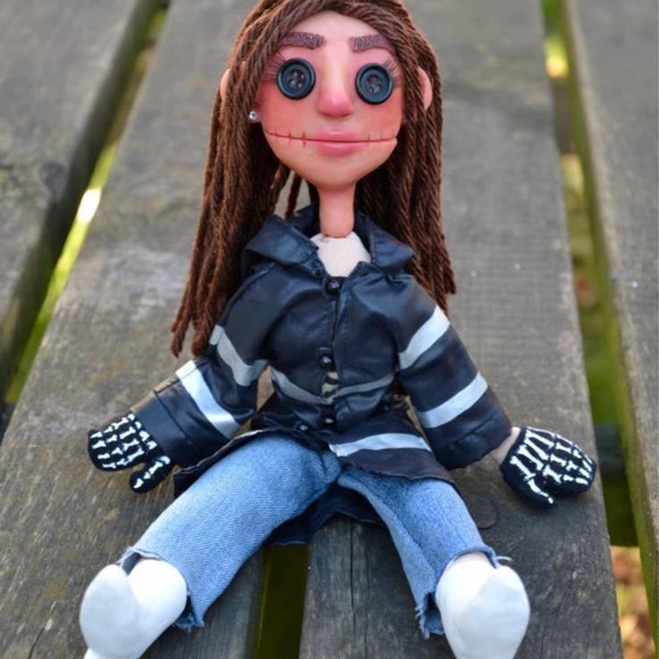 Personalized Doll Coraline Inspired Doll Mini Me - Etsy