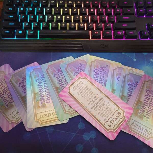 Holographic Carnival Tickets for the Wild Beyond the Witchlight - Etsy