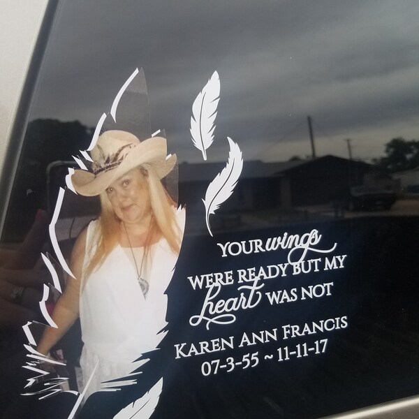 Rest in Peace Car Sticker RIP in Loving Memory Loss of Loved One Decal ...