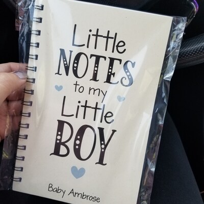 Little Notes to My Little Boy, Baby Keepsake Gift, to My Son, Journal ...
