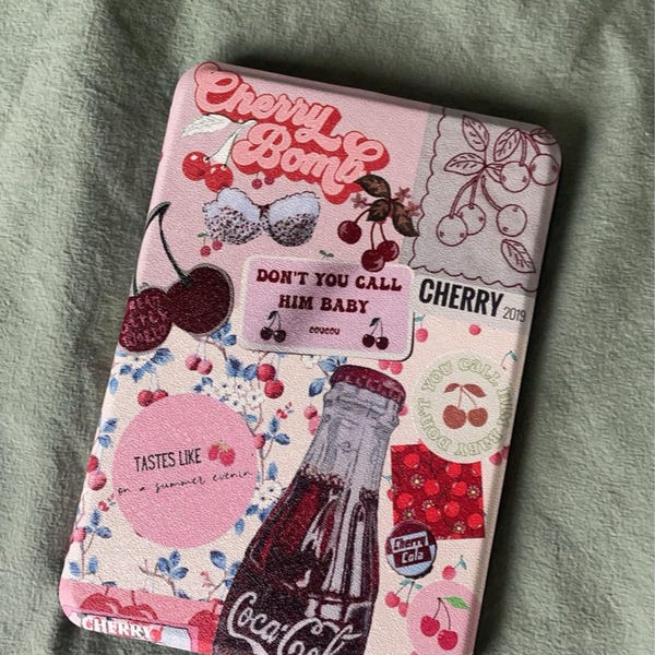 Cute Ginger Cat Pink Kindle Case Custom for Paperwhite 1/2/3/4, Kindle ...