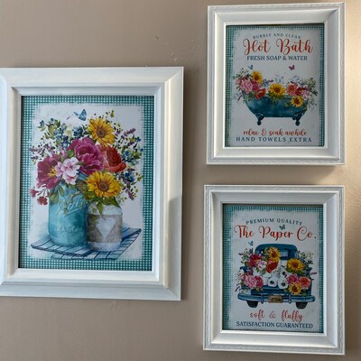 Pioneer Floral Wall Art Instant Download Farmhouse Decor Gift for Woman ...