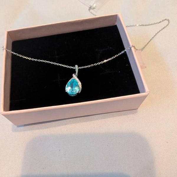 2.0 Ct Pear Cut Blue Sapphire Drop Earrings, Blue Gemstone Tear Drop ...