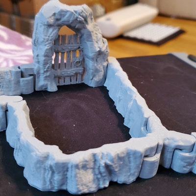 Dungeonsticks Single Long Dungeon Stone Wall and Connectors Openforge ...