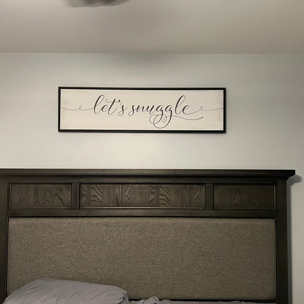 Let's Snuggle Sign | Let's Snuggle | Lets Snuggle - Etsy