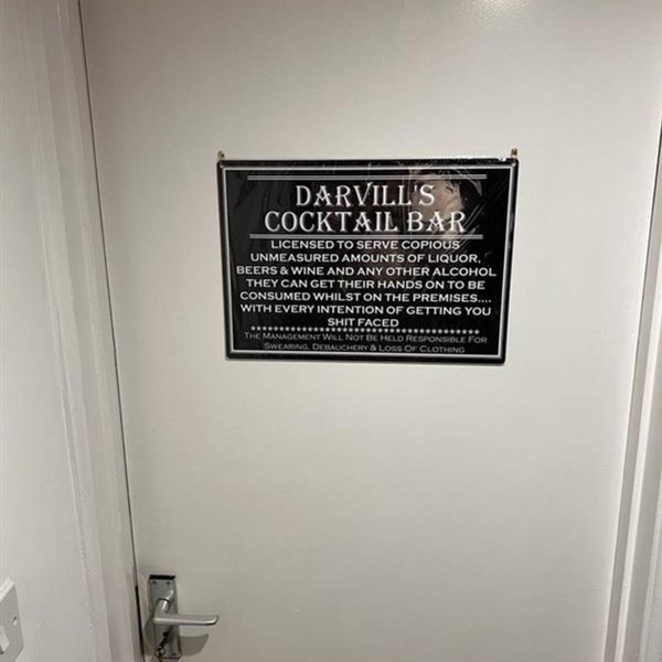 Personalised Licensee Aluminium Metal Sign Customised With Your Words ...