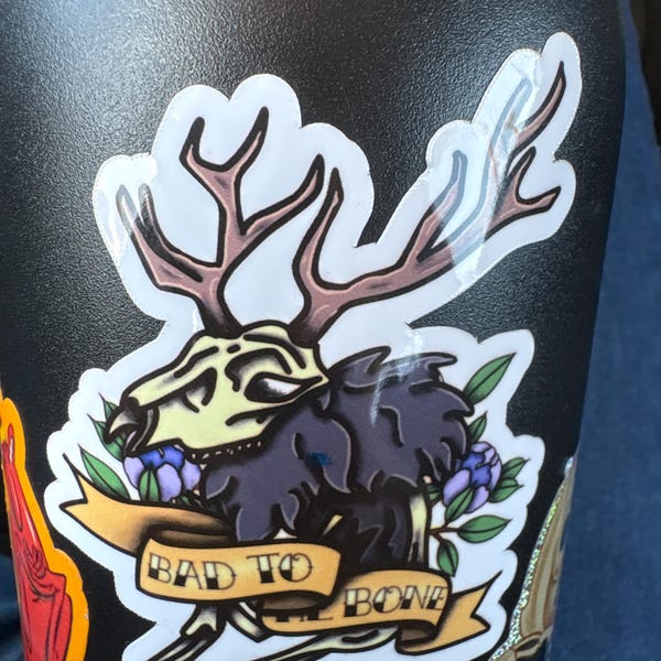 Sasquatch Scene Tattoo Vinyl Sticker - Etsy