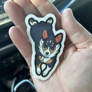 Corgi Fresh Toasted Burnt Sticker Pembroke Welsh Corgi Stickers Dog ...