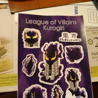 Bnha Villains Sticker Sheets - Etsy
