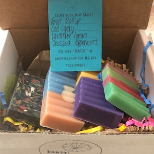 Soap Sample Pack Handmade Soap Variety Stack Mini Soap Bundle Travel ...