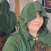 Black Hobbit Cloak, Black Fleece Cloak, Black Cape, Warm Winter Cloak ...