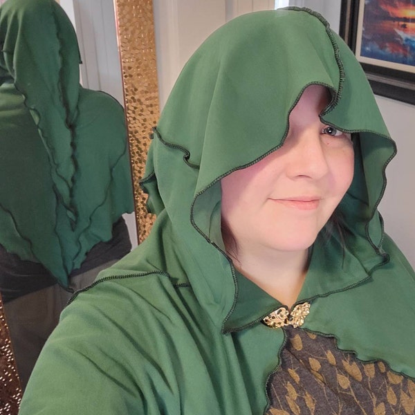 Druid Lily Cloak Midnight Blue Cloak Halloween Costume Ceremonial Blue ...