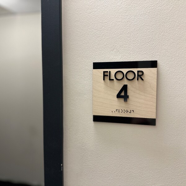 Door Number Sign for Office Room With Name and Number Wall Room Signage ...