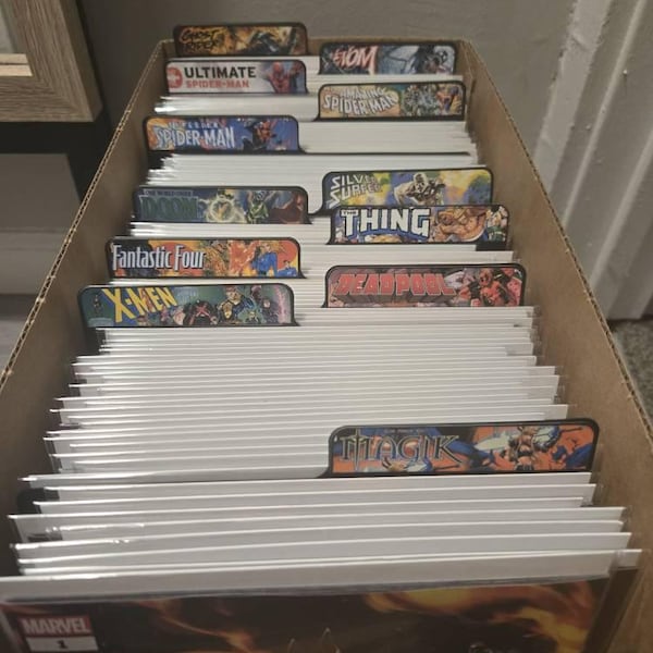 Custom Comic Books Divider Labels, Comic Labels, Comic Stickers ...