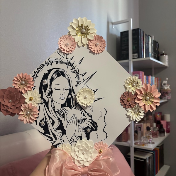 Virgen De Guadalupe Graduation Cap Custom Topper - Etsy