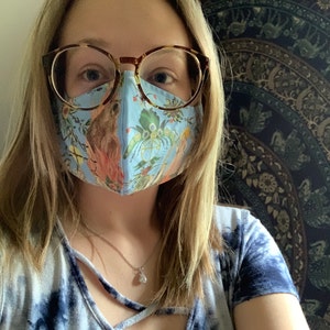 Midsommar Festival Folk Art Cotton Face Mask | Etsy