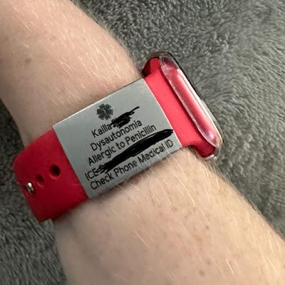 Medical Alert Watch Band, Medical Id Tag, Medical Alert Bracelet ...