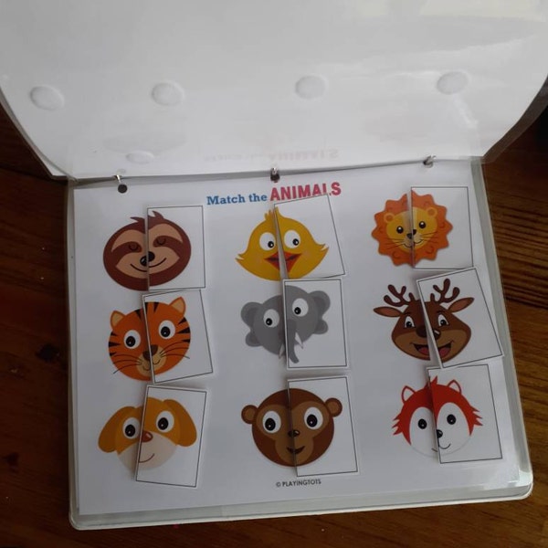 Toddler Busy Book Printable, First Learning Binder, Educational ...