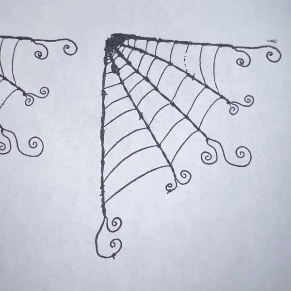 Fancy Spiderweb Corner RUBBER STAMP, Halloween Stamp, Halloween Stamps ...