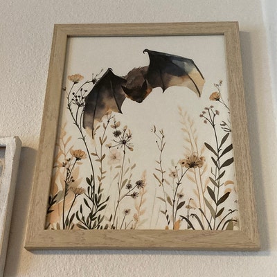 Bird and Wildflowers Printable Poster / Naturecore Watercolor - Etsy