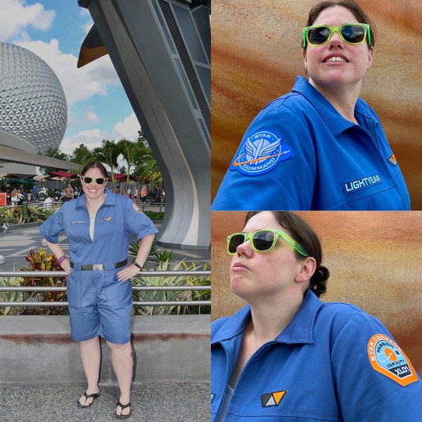 Lightyear Mission Infinity XL01 Uniform Embroidered Patch Iron on Sew Badge Star Command Prop ...