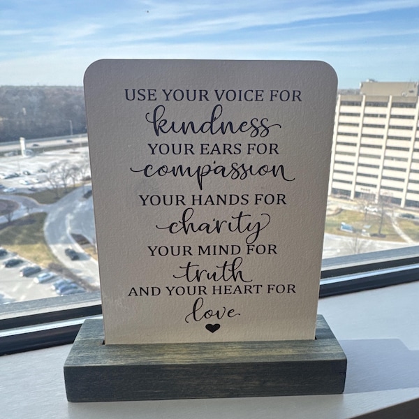 Custom Bible Scripture Mini Wood Block Sign| Rustic Home Decor| Bible ...