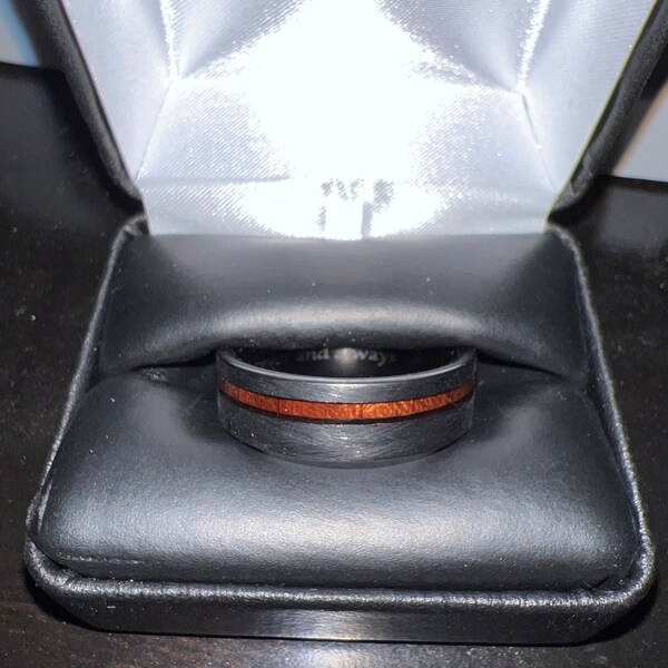 Thin Blue Line Ring Police Tungsten Men's Women's Wedding Size 5-15 6mm ...