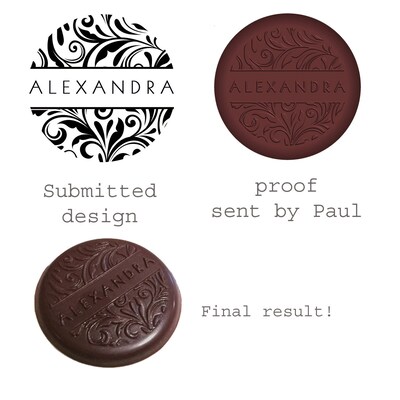 Custom Chocolate Molds Personalized Stamp Seal Coin Bean to Bar ...