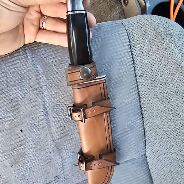 Horizontal Sheath for Buck 102; Cross Draw or Scout Carry, Genuine ...