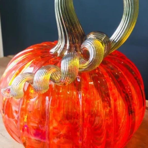 Hand Blown Glass Acorn Paperweights Etsy