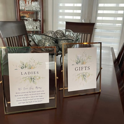 Dusty Blue Reception Program Printable DIY Wedding Reception - Etsy