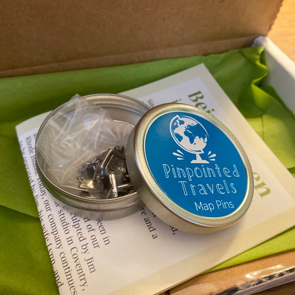 House Map Pins- Set of 10- Gold, Copper, or Silver Finish- MP114- Mark ...