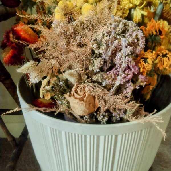 Neutral Dried Wildflowers Mini Bouquet Dried Flowers Home Décor ...