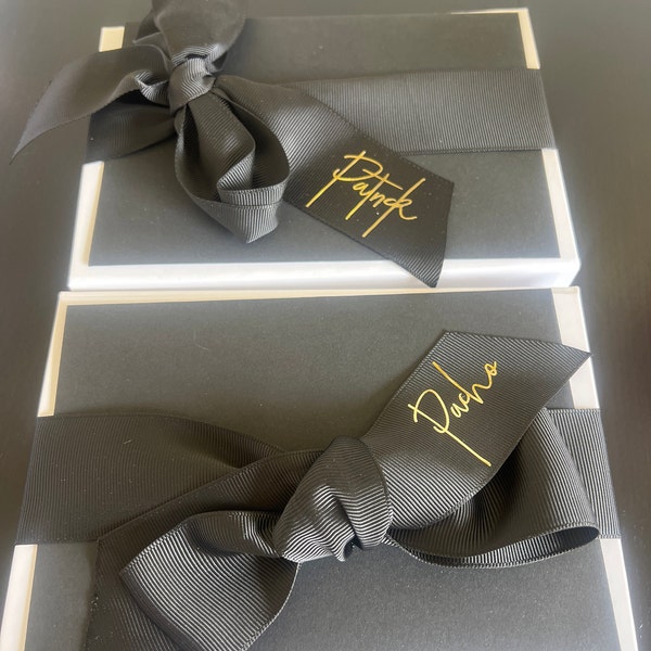 Page Boy Gift Mini Proposal Box Black Socks, Bow Tie, Mini Chocolate ...