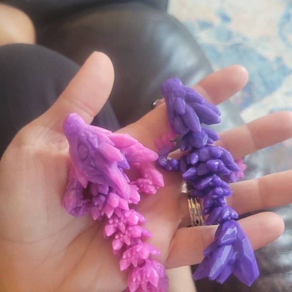 Keychain Fidget Toy Backpack Clip Gemstone Dragon Tadling Articulated ...