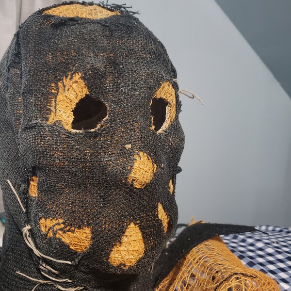 Pumpkin Patch Scarecrow Scary Halloween Mask - Etsy
