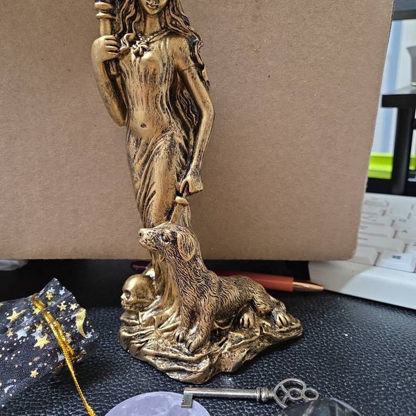 Hecate, Triple Moon, Goddess, Witch, Pagan, Wall Art, Goddess of Magic ...