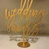 Tall Table Numbers Gold Table Numbers Tall Numerical Wood Table Number ...